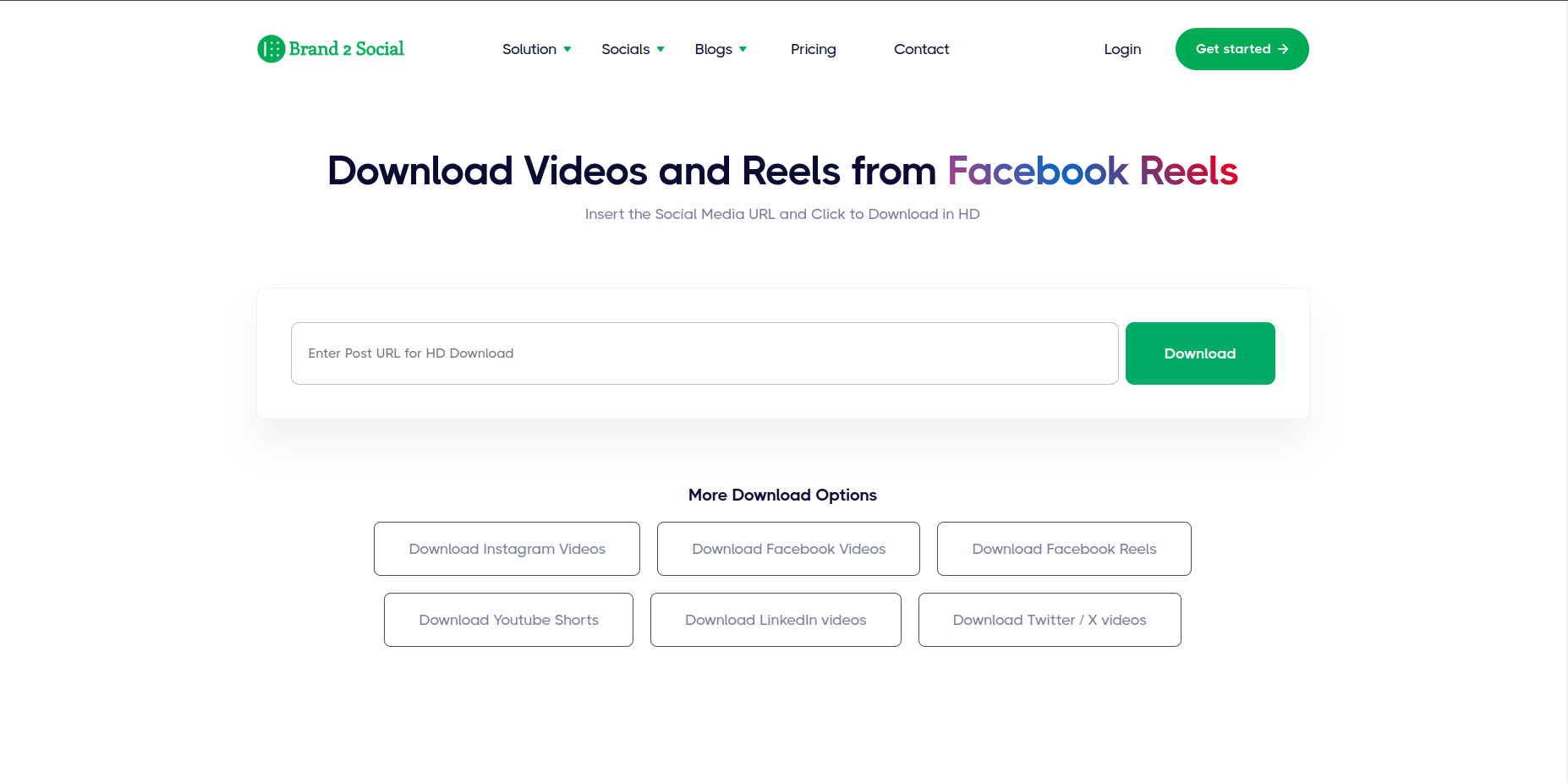 Free Facebook Reels Downloader – Download Facebook Reels Online ...